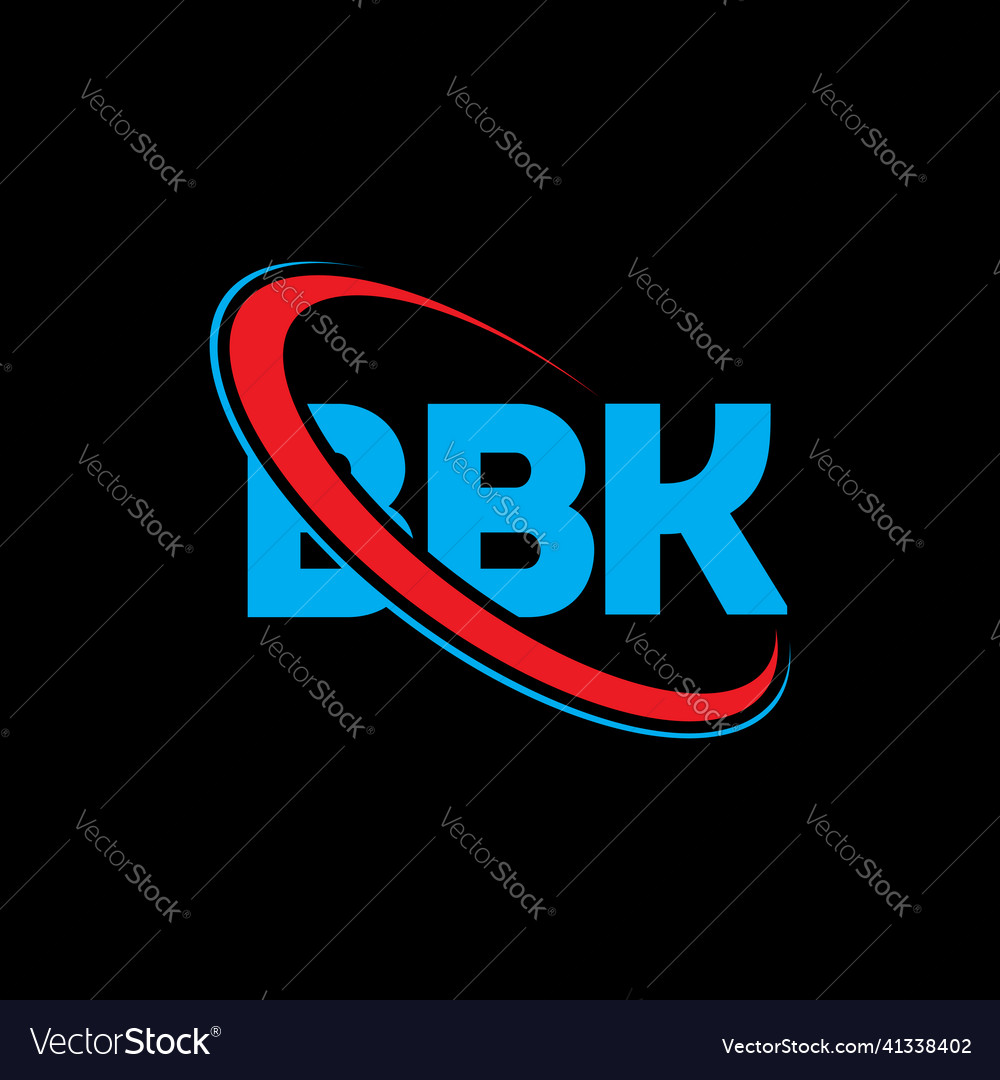 Bbk logo letter design Royalty Free Vector Image