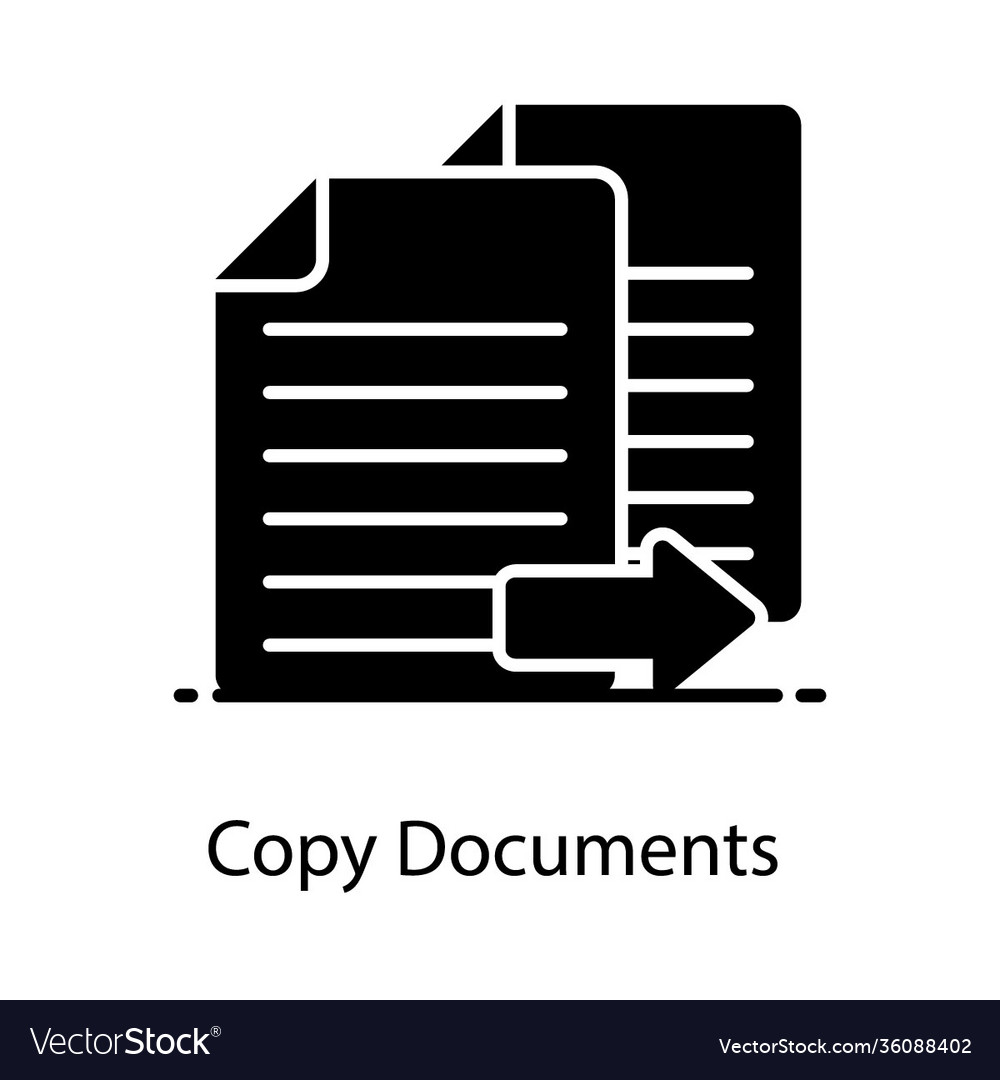 Copy documents Royalty Free Vector Image - VectorStock