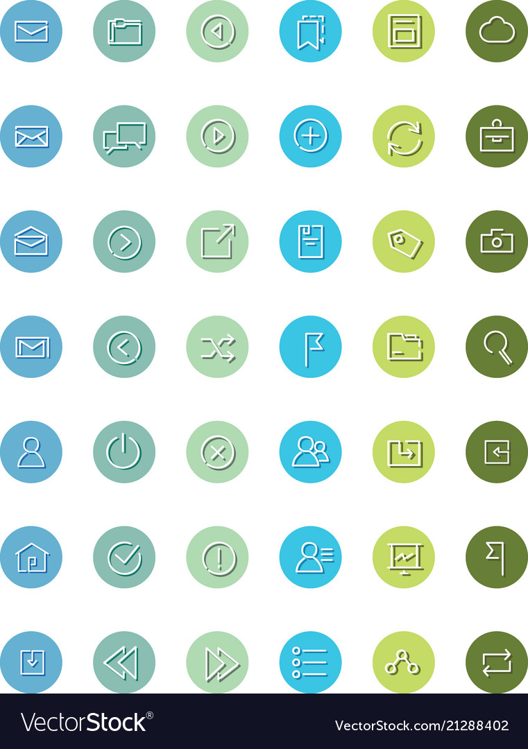 Icons Royalty Free Vector Image - VectorStock