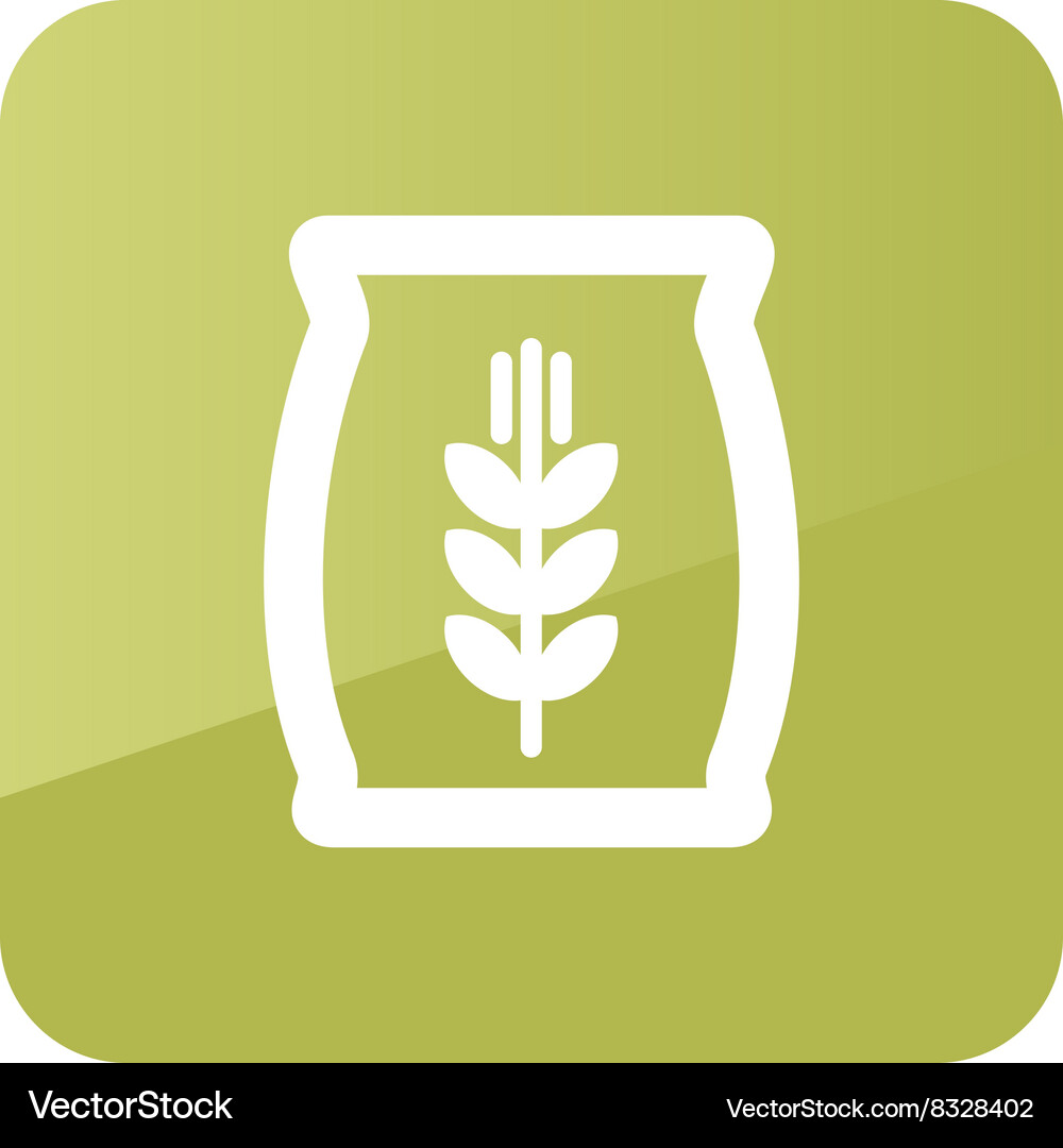 Sack of grain icon Farm Royalty Free Vector Image