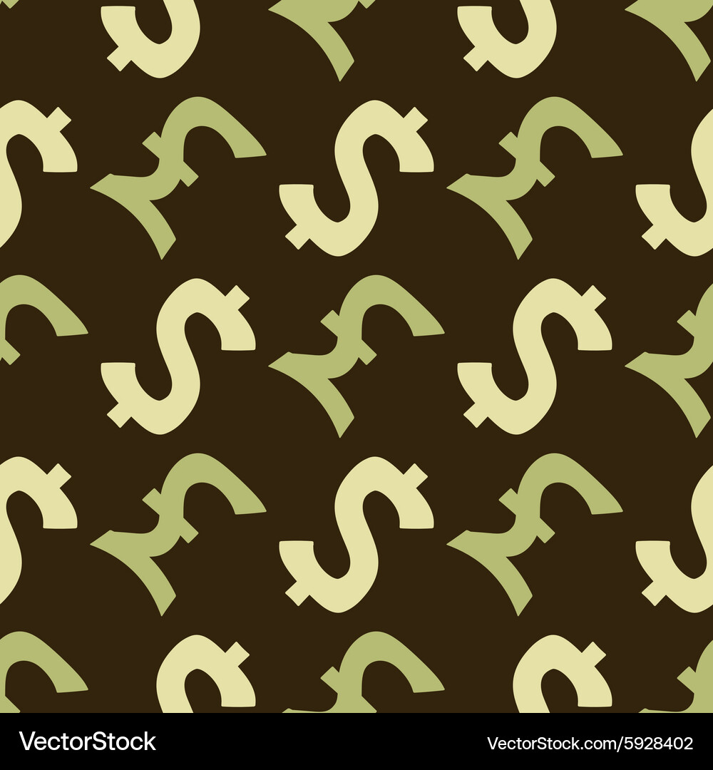 Seamless background with currency symbols Vector Image