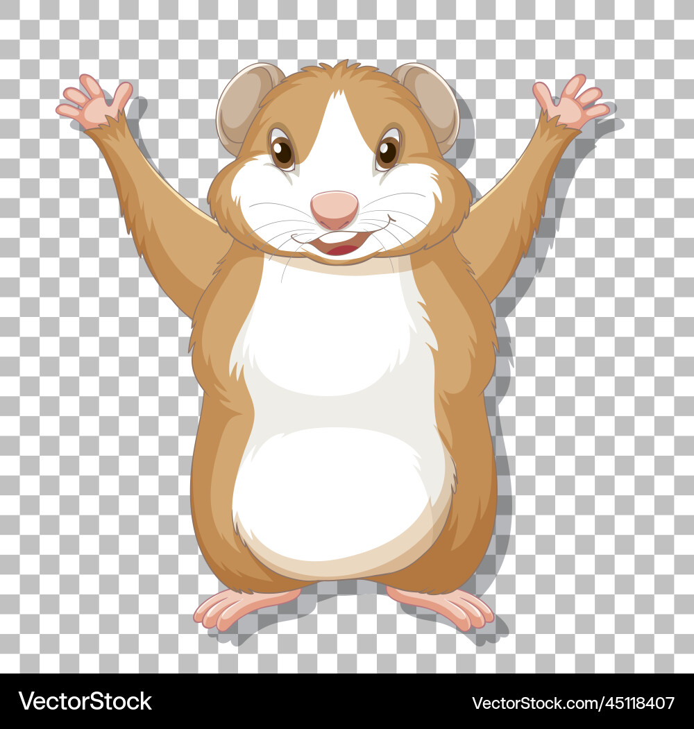 Hamster in cartoon style Royalty Free Vector Image