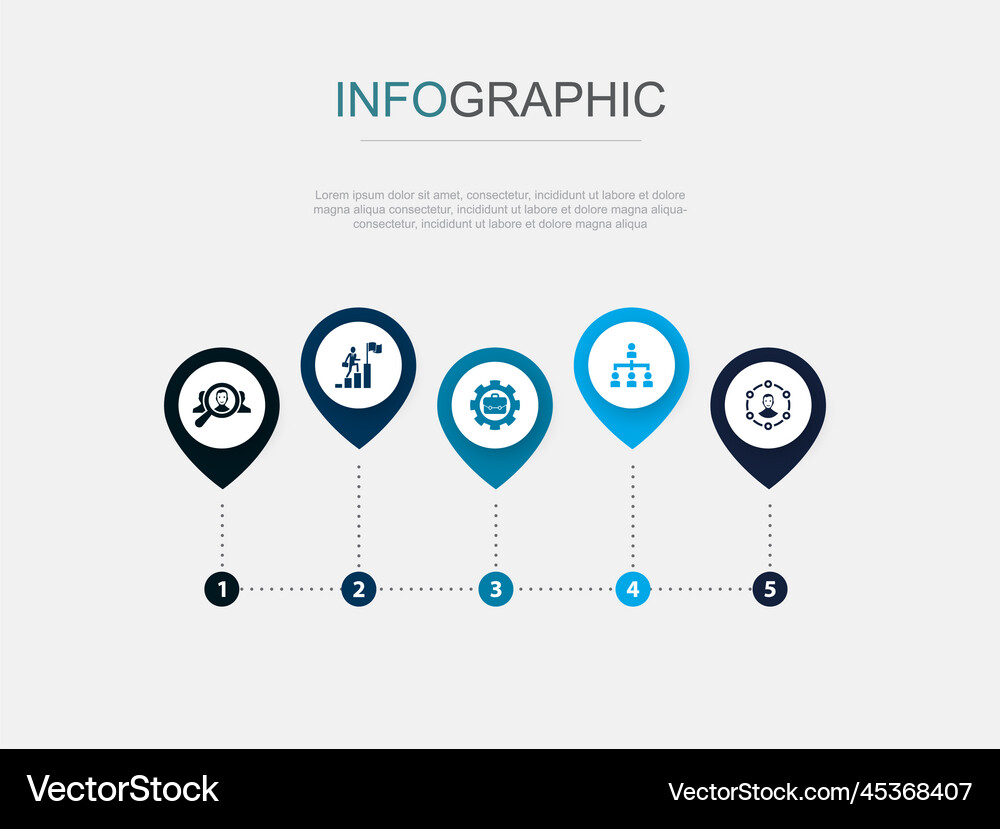 Recruitment career employment position Royalty Free Vector