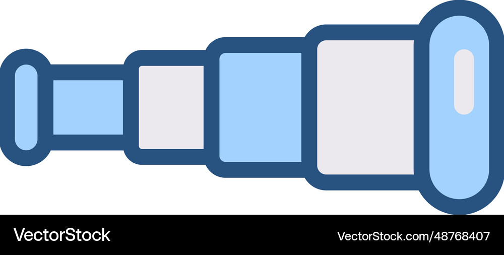 Vision spyglass icon Royalty Free Vector Image
