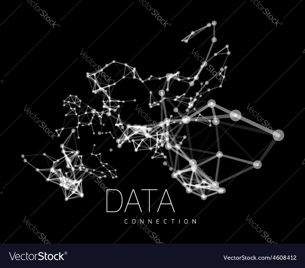 Abstract network connection background Royalty Free Vector