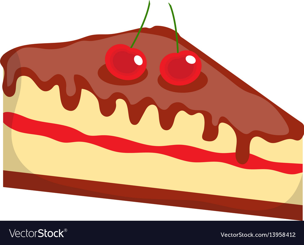 Cheesecake cake icon flat cartoon style Royalty Free Vector Cheesecake cake icon flat cartoon style Royalty Free Vector
