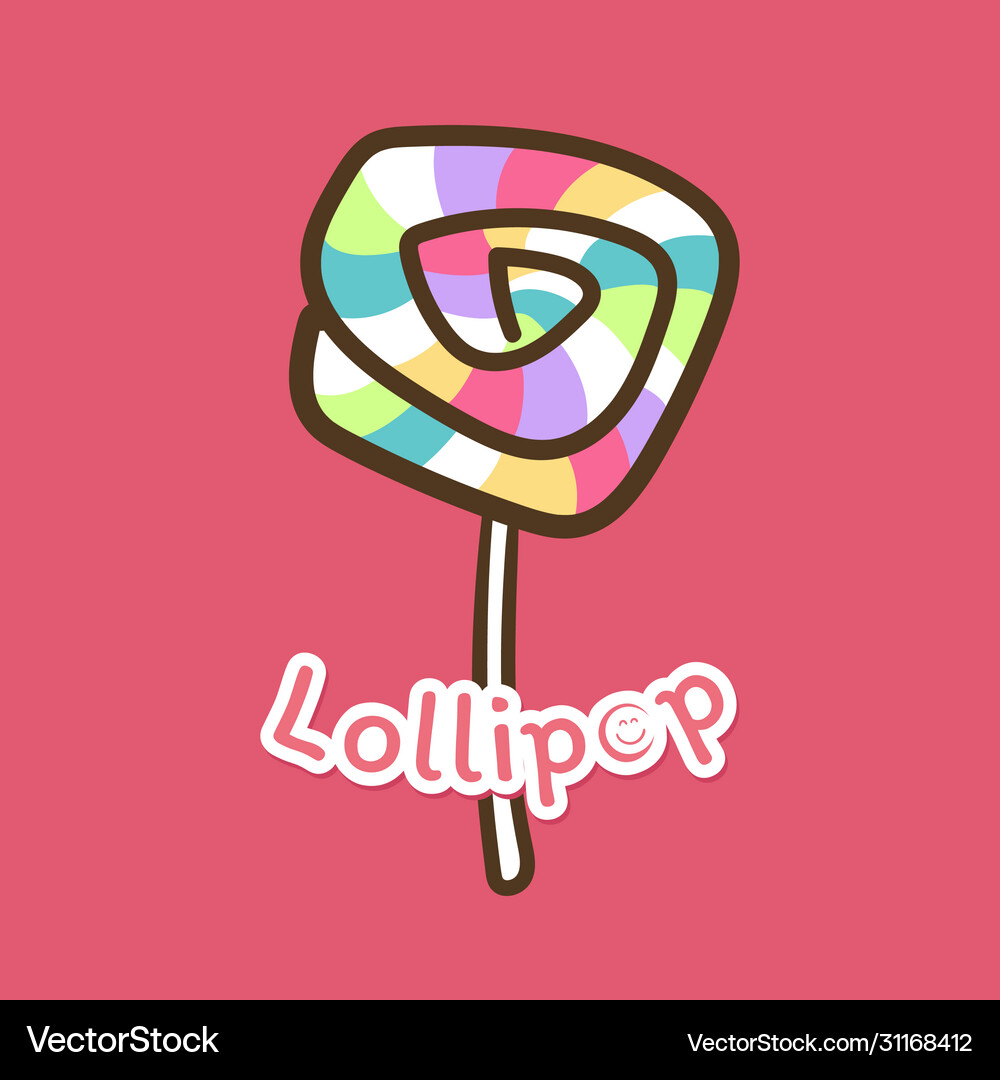 Colorful lollipop Royalty Free Vector Image - VectorStock
