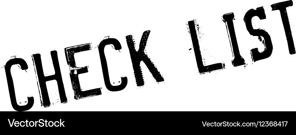 Check list stamp Royalty Free Vector Image - VectorStock