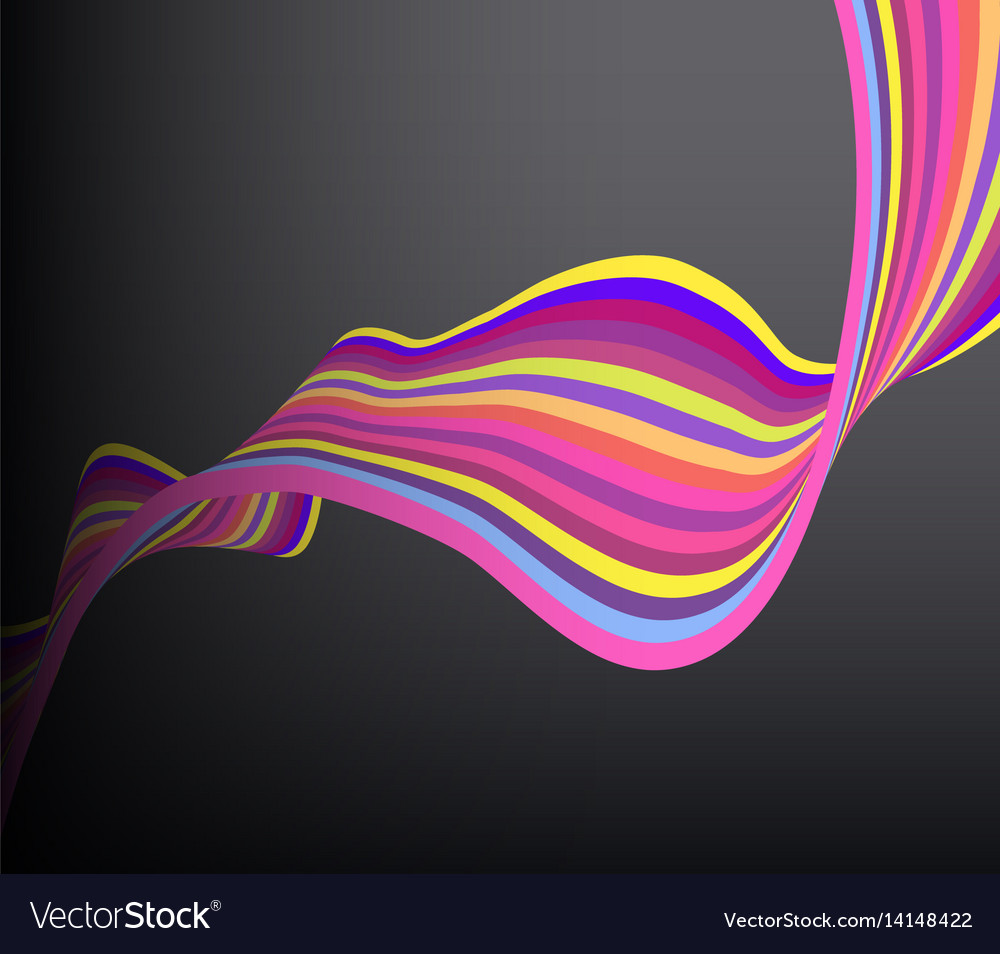Abstract background created with colorful lines Vector Image