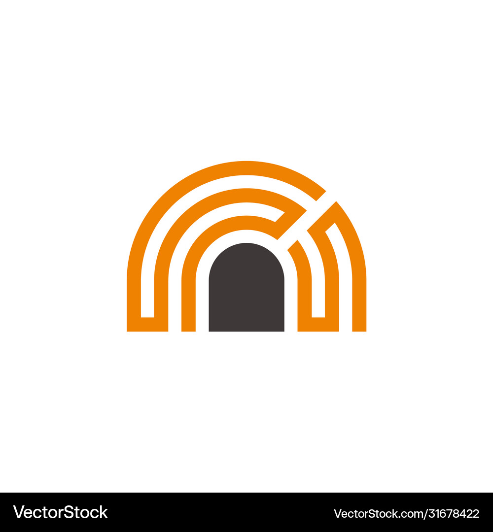 Abstract stripes door gate lines geometric design Vector Image