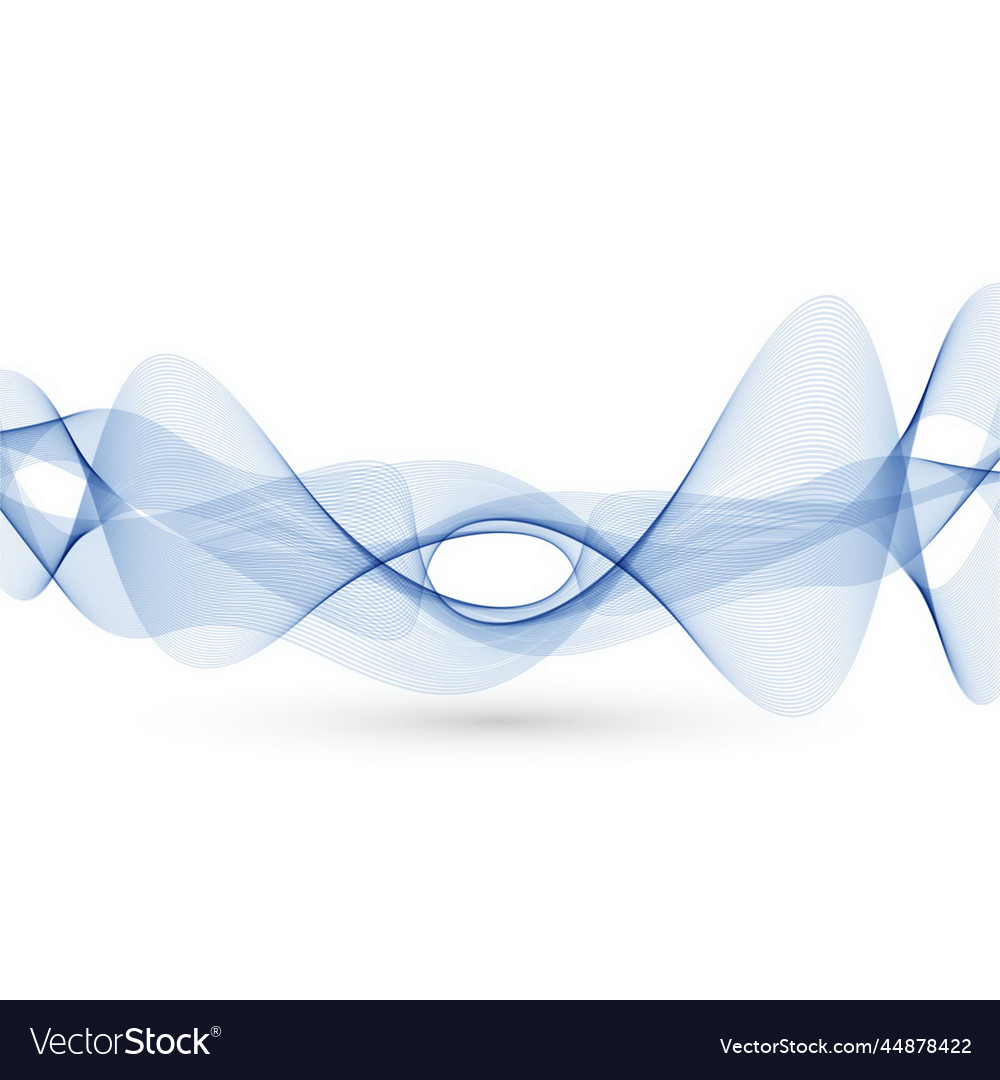 Blue wave background Royalty Free Vector Image