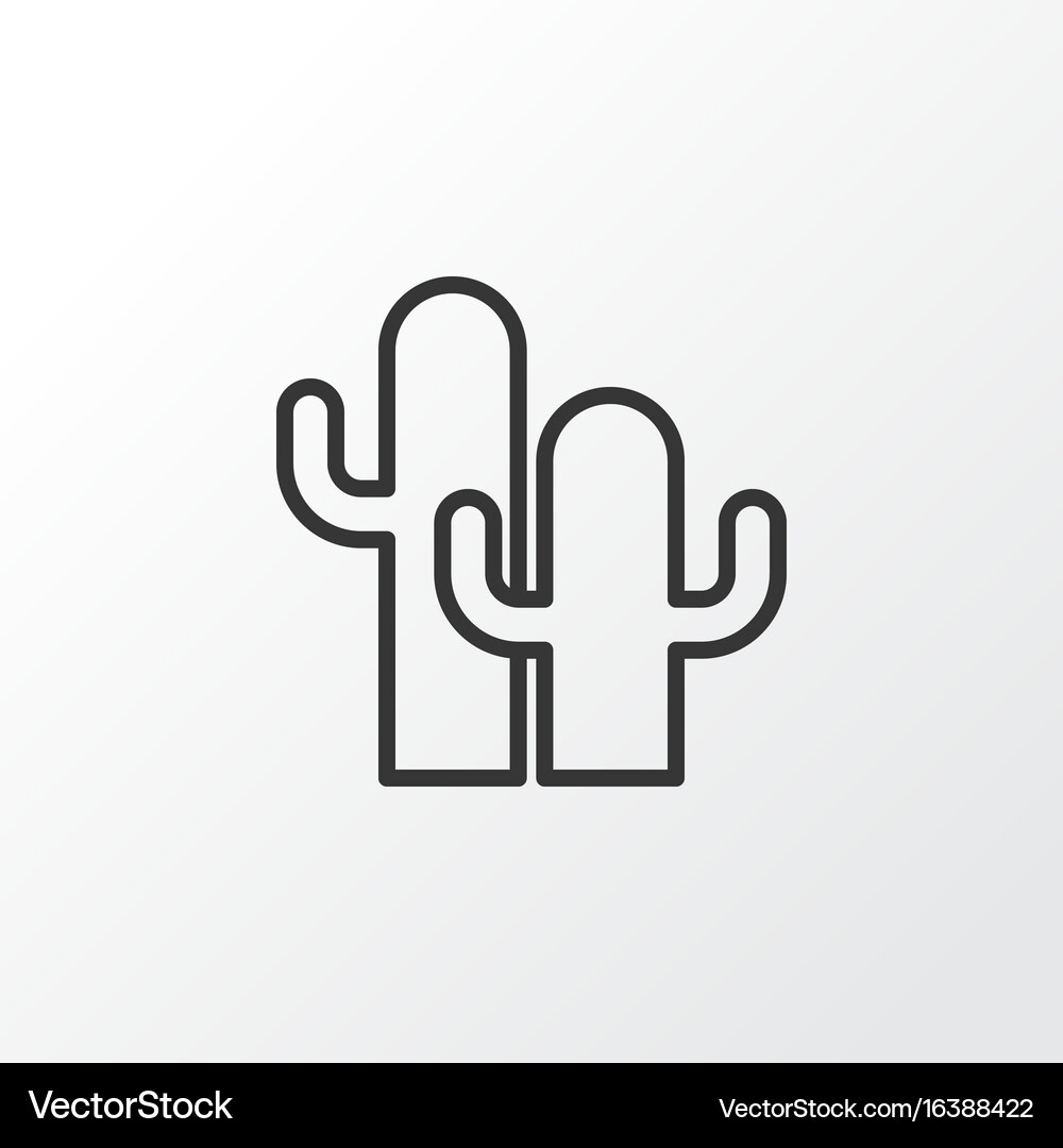 Cactus icon symbol premium quality isolated cacti Vector Image