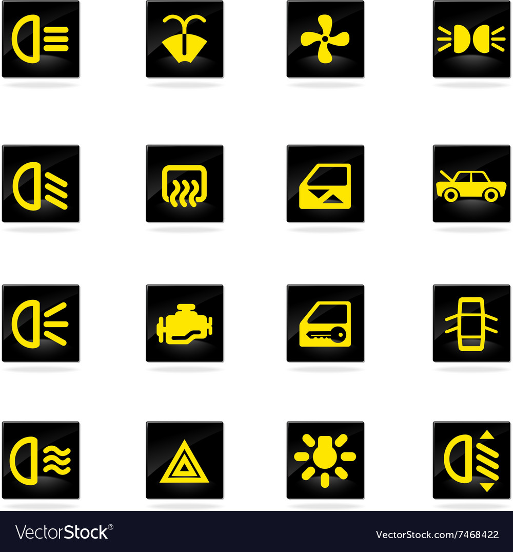 Car interface sign Royalty Free Vector Image - VectorStock