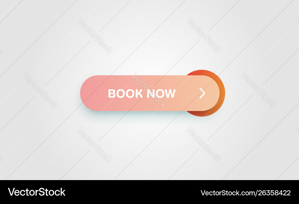 Colorful shiny and clean button for websites Vector Image