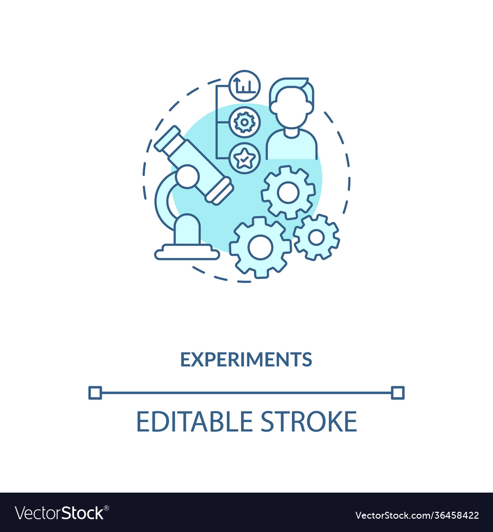 Experiments concept icon Royalty Free Vector Image