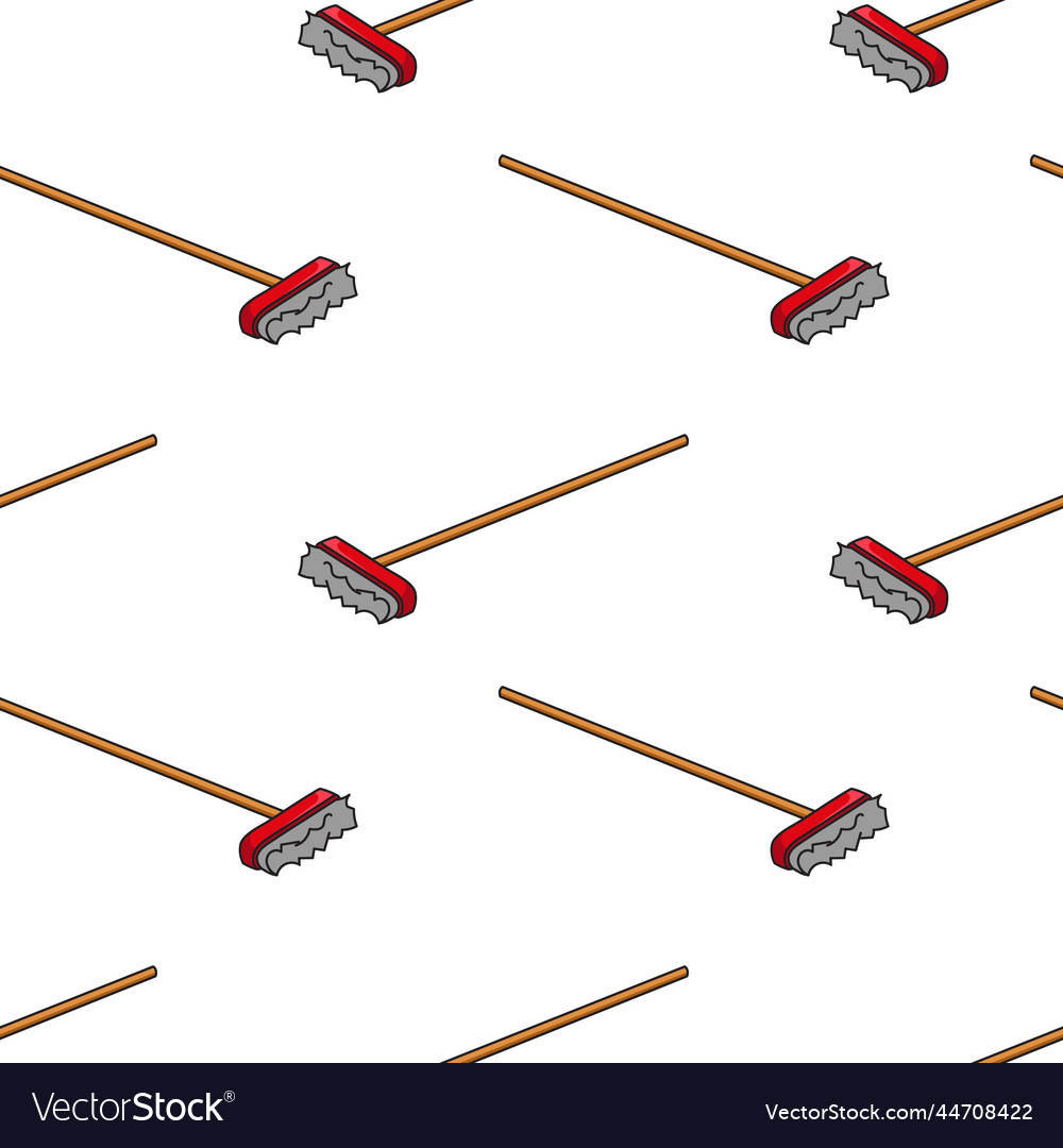 Floor mop brush pattern Royalty Free Vector Image