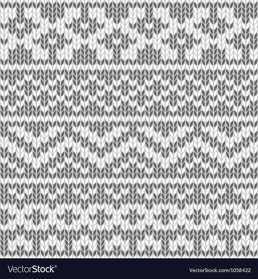 Seamless knitted pattern Royalty Free Vector Image