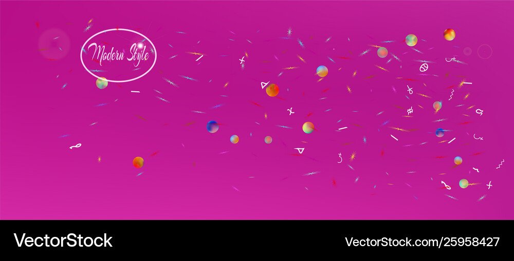 Colorful abstract ultra wide space background Vector Image