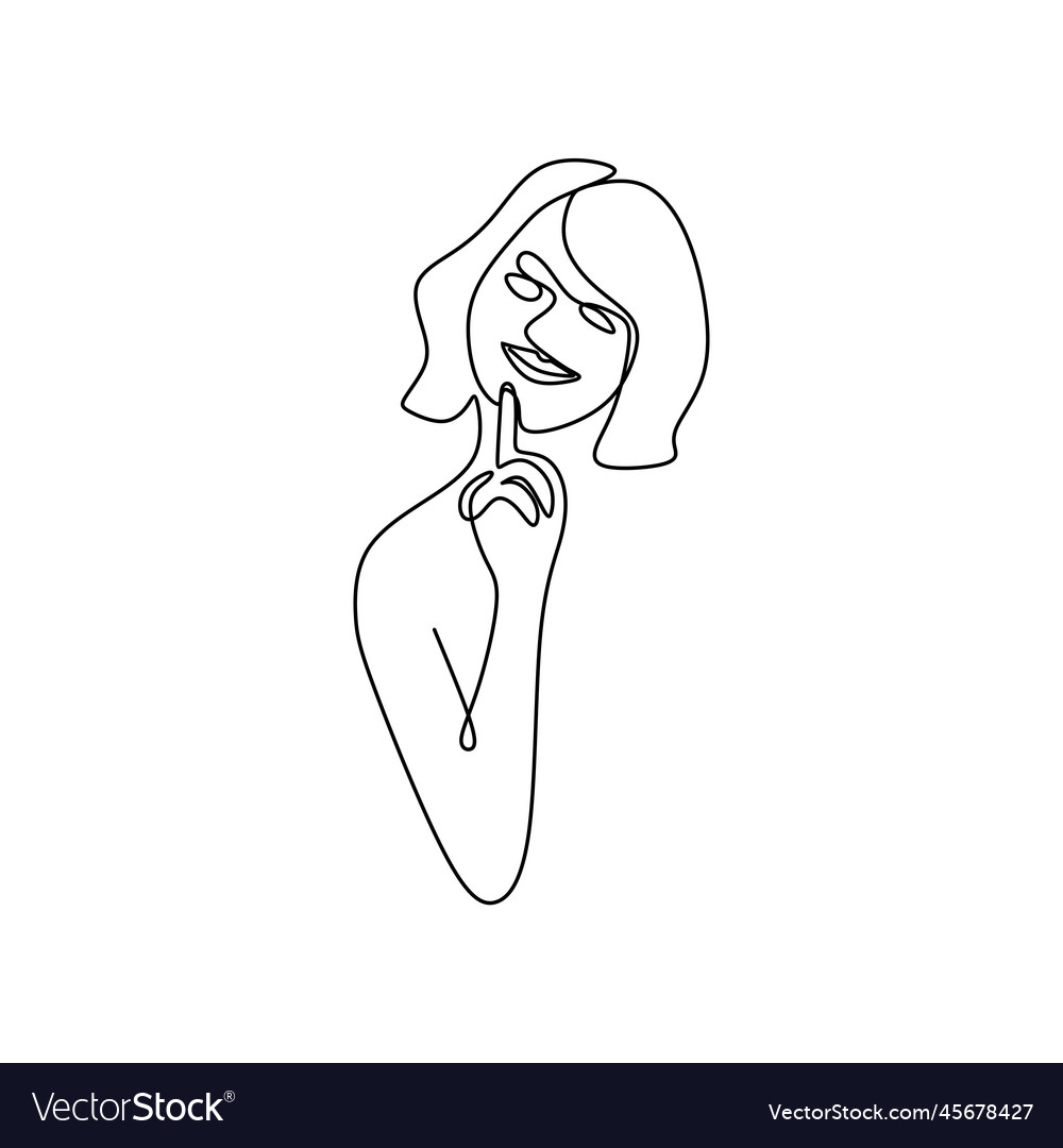 Continuous line image continues Royalty Free Vector Image