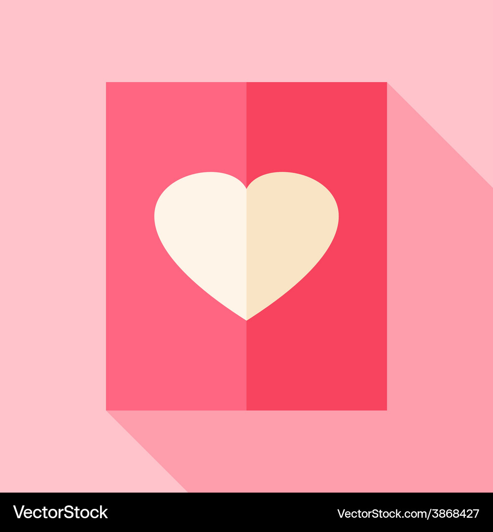 Love paper with heart Royalty Free Vector Image