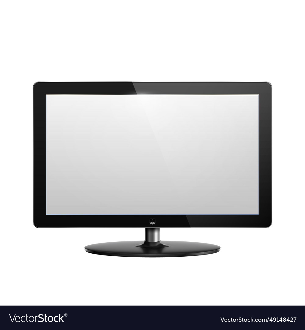 Realistic of computer monitor Royalty Free Vector Image