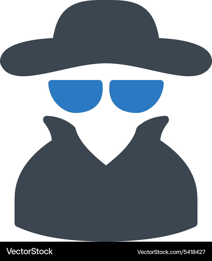Spy icon from business bicolor set Royalty Free Vector Image