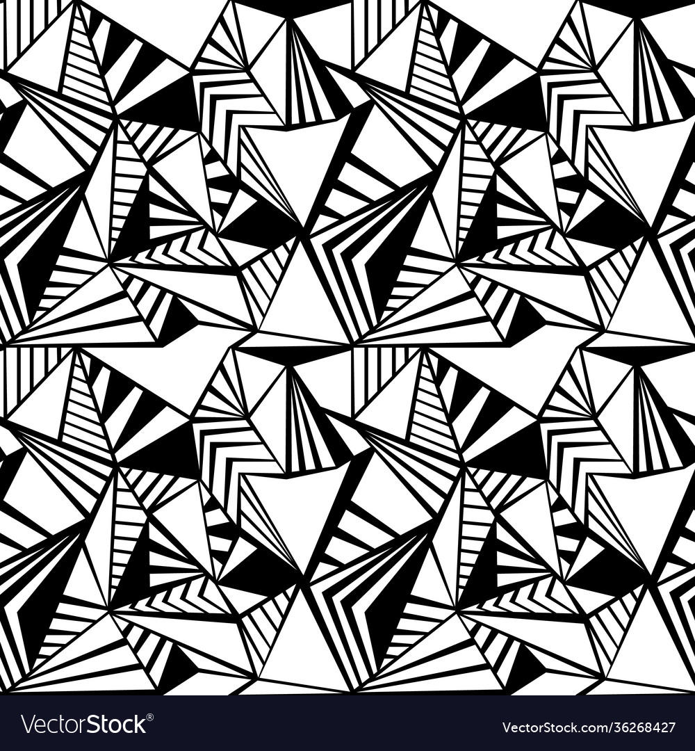 Triangle seamless pattern texture Royalty Free Vector Image
