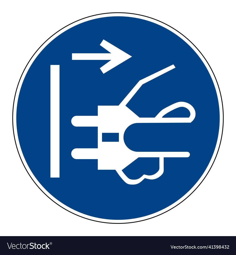 Disconnect plug Royalty Free Vector Image - VectorStock