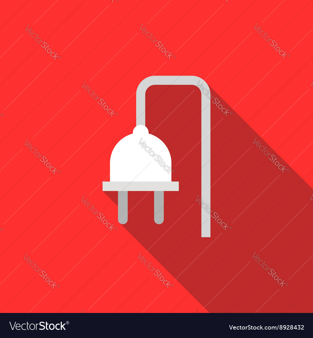 Electrical plug icon flat style Royalty Free Vector Image