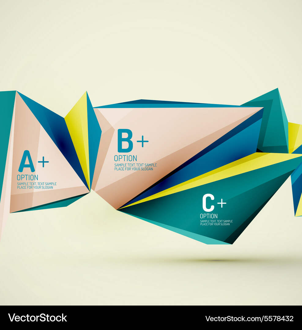 Geometric shapes in the air abstract Royalty Free Vector