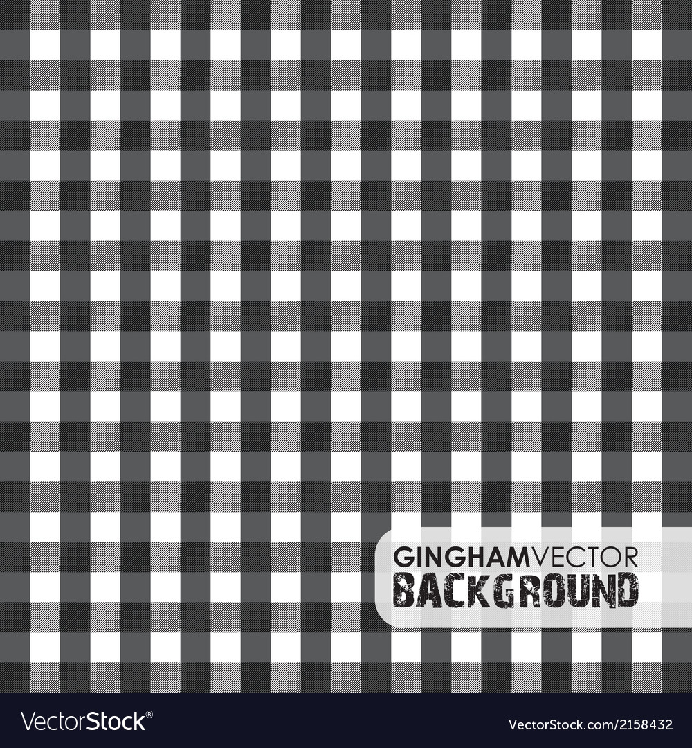 Gingham black Royalty Free Vector Image - VectorStock