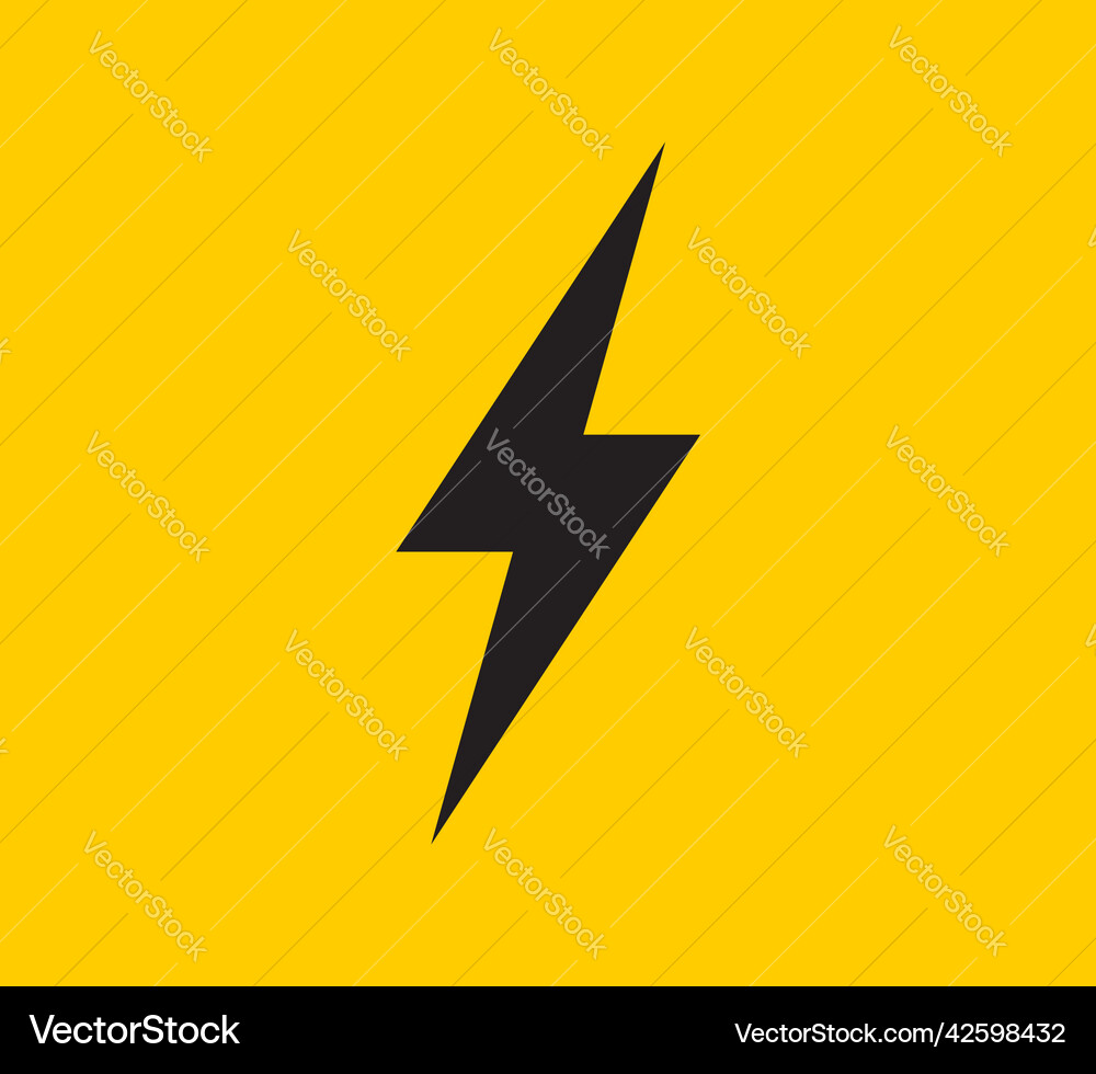 Power energy emblem electricity flash symbol Vector Image