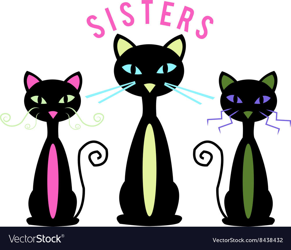 Sisters Royalty Free Vector Image - VectorStock