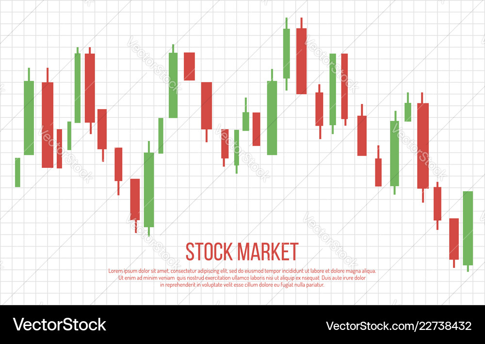 Stock market business background Royalty Free Vector Image