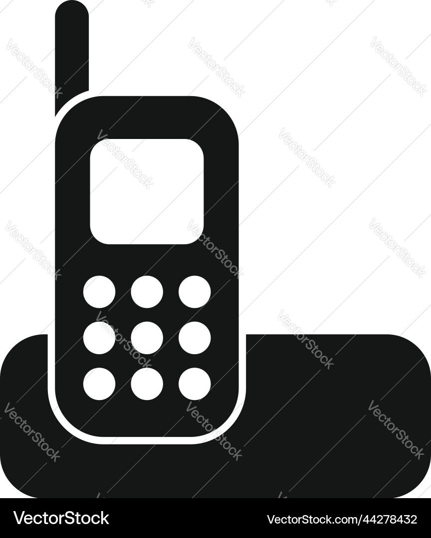 Telephone stand icon simple call contact Vector Image