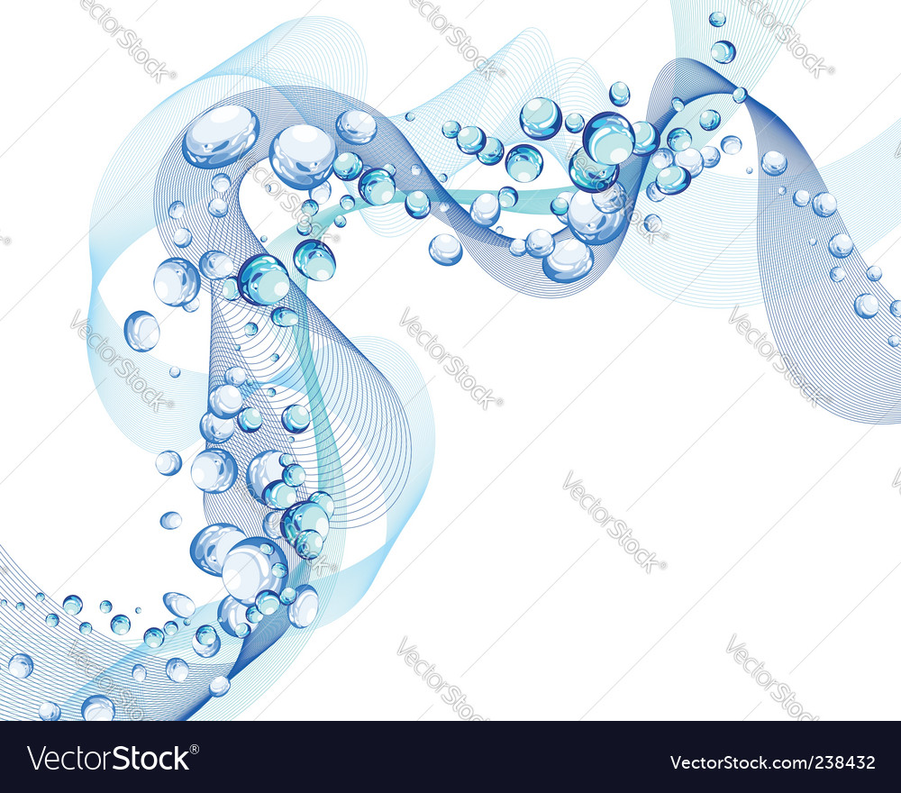 Water background Royalty Free Vector Image - VectorStock