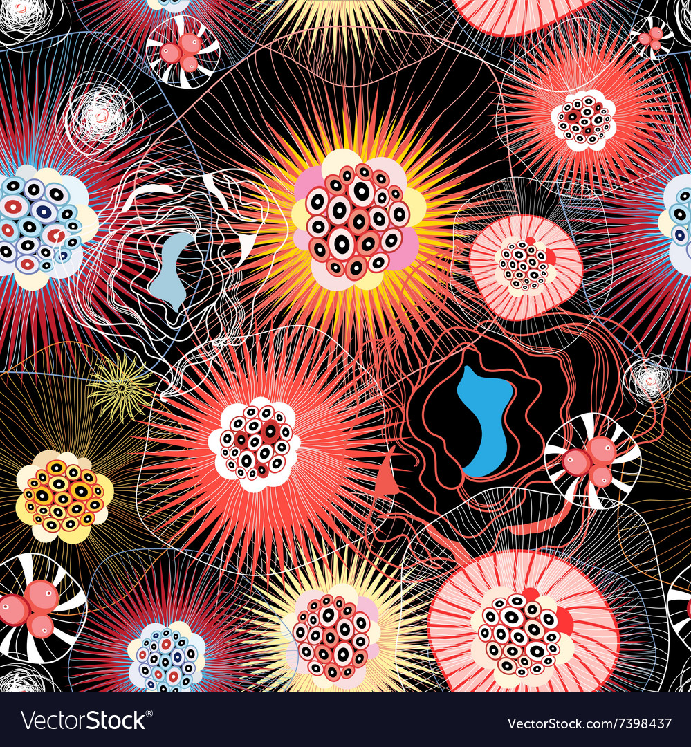 Bright graphic abstract pattern fantastic Vector Image