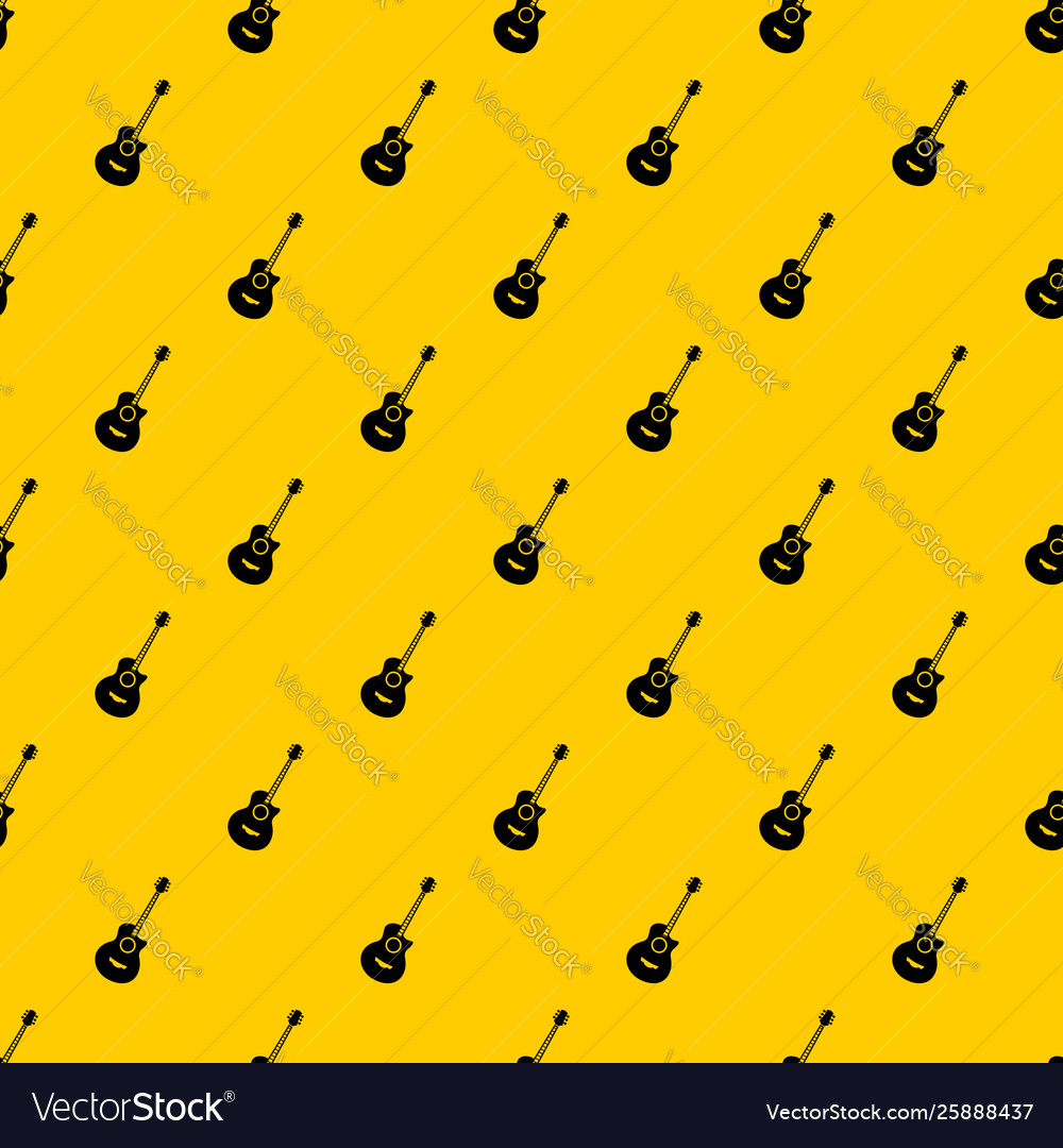 Classical guitar pattern Royalty Free Vector Image