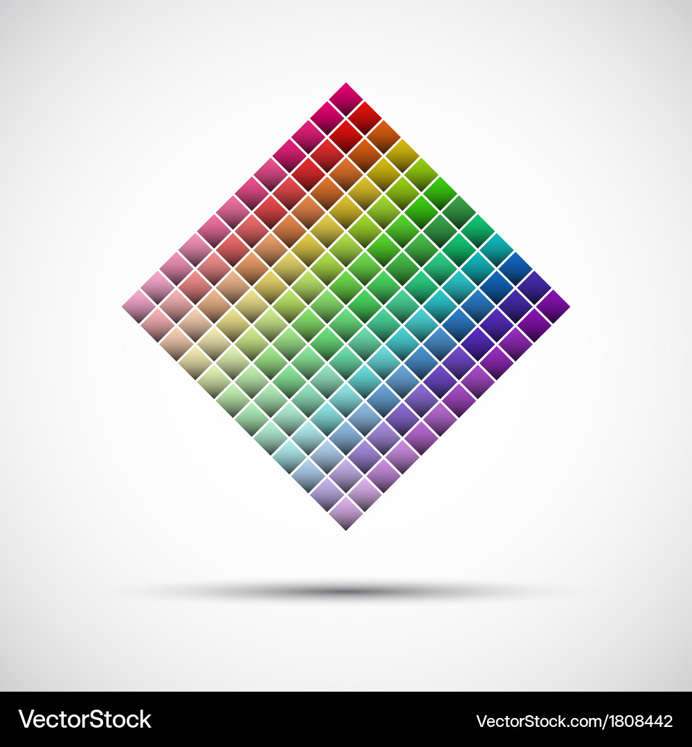 Color palette isolated on white background Vector Image