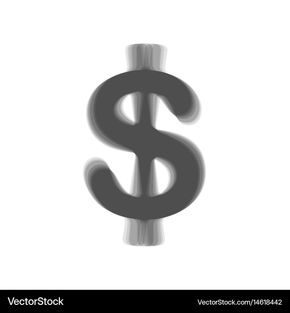Dollars sign usd currency symbol Royalty Free Vector Image