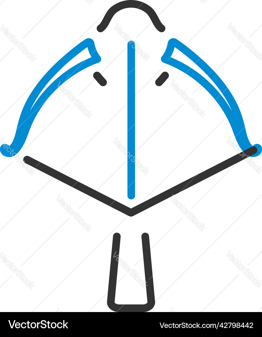 Icon of crossbow Royalty Free Vector Image - VectorStock