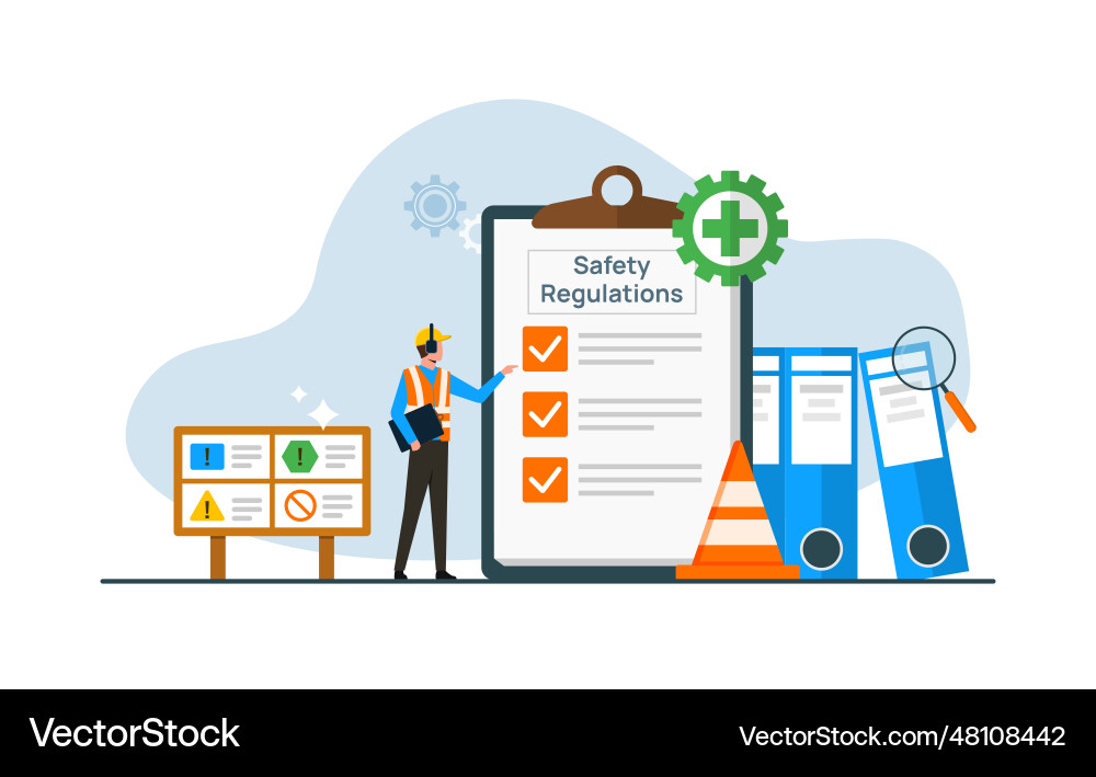 Occupational safety and health administration Vector Image