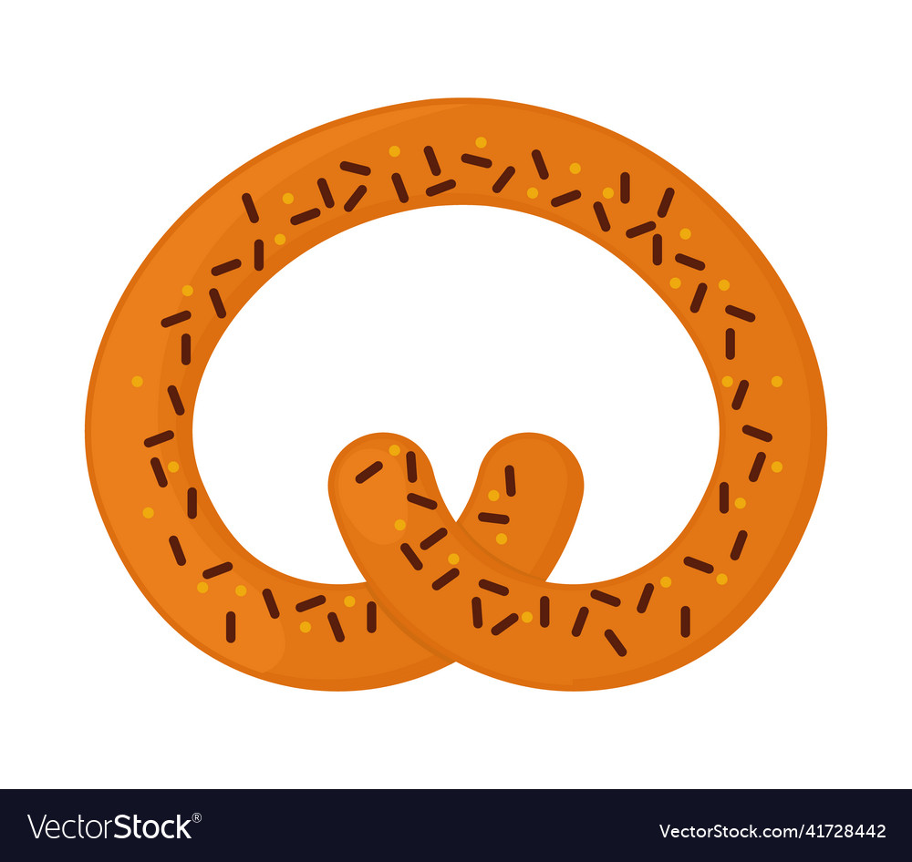 Pretzel icon image Royalty Free Vector Image - VectorStock