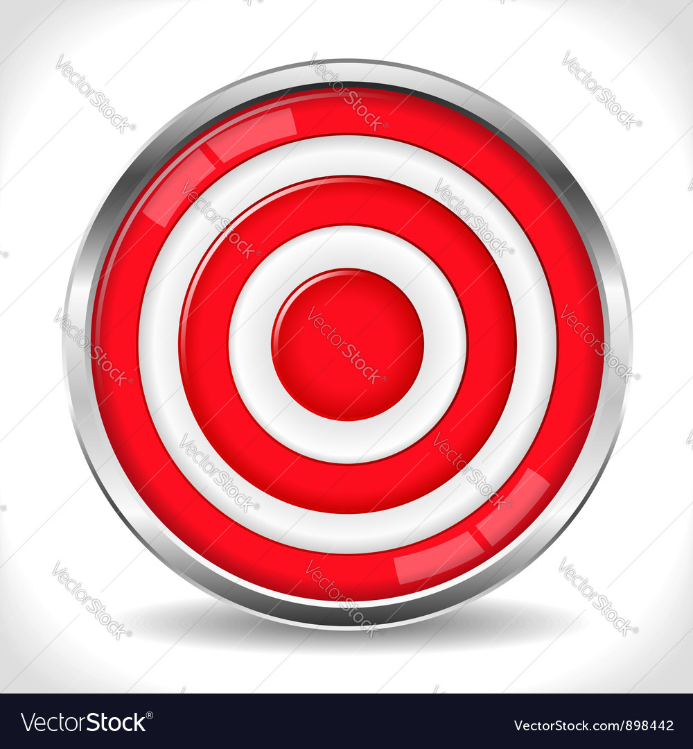 Red target Royalty Free Vector Image - VectorStock