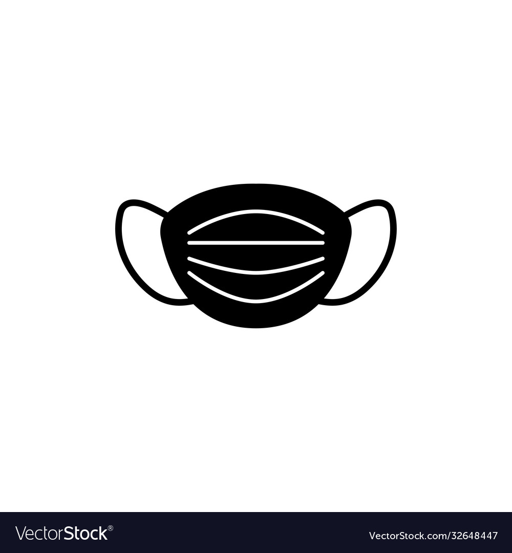 Face mask icon design template isolated Royalty Free Vector