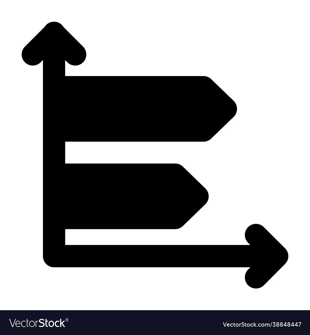 Horizontal bar graph Royalty Free Vector Image