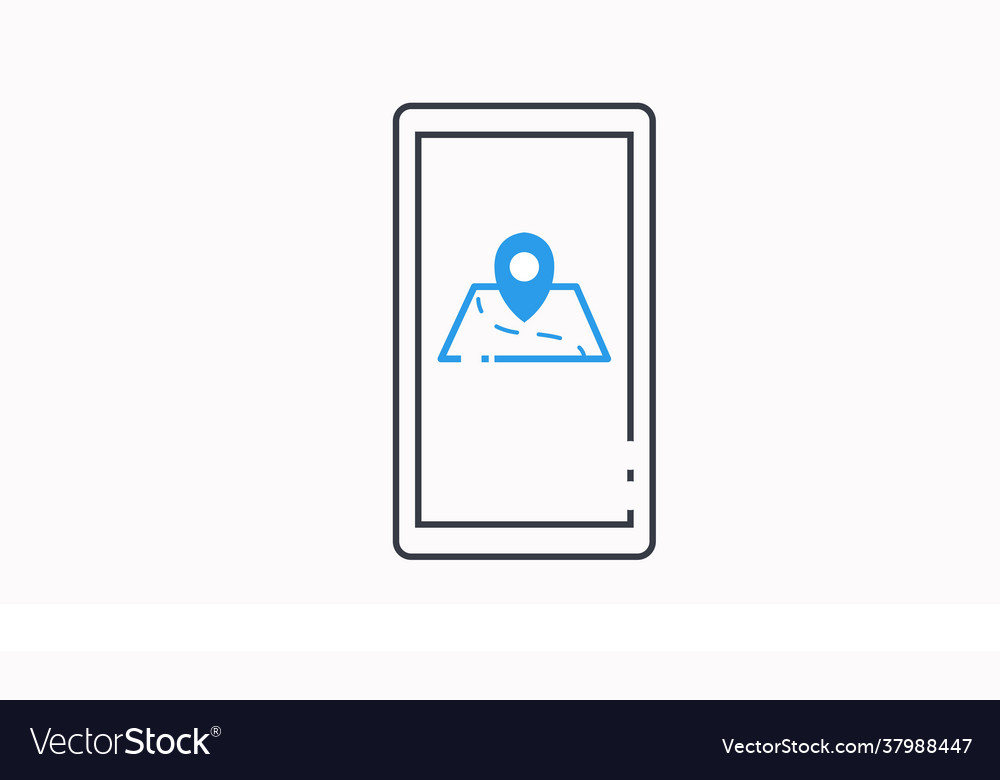 Location device icon Royalty Free Vector Image