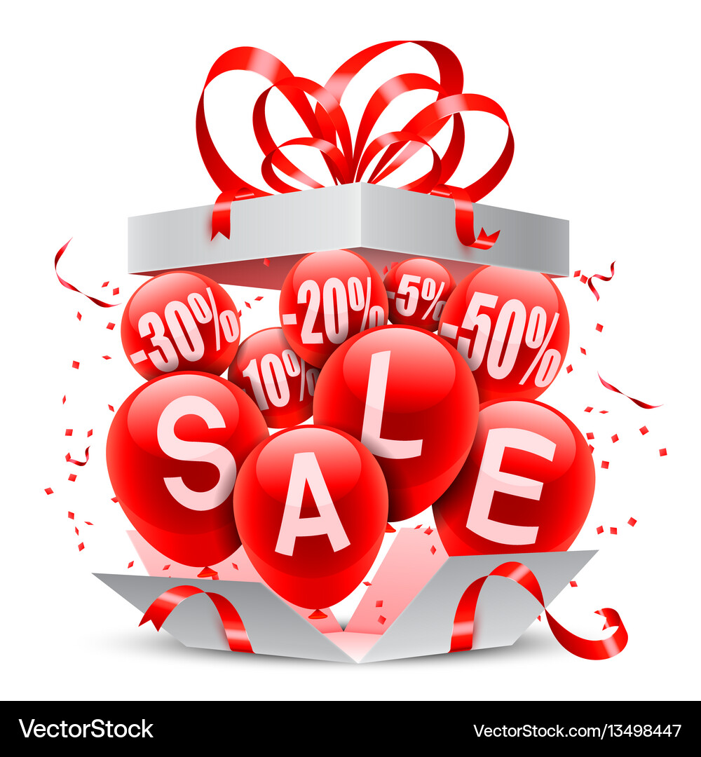 Sale Celebration Announcement Royalty Free Vector Image