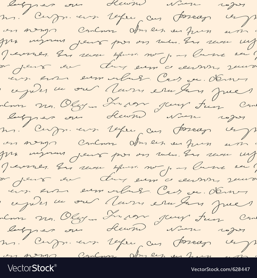 Seamless handwritting pattern Royalty Free Vector Image