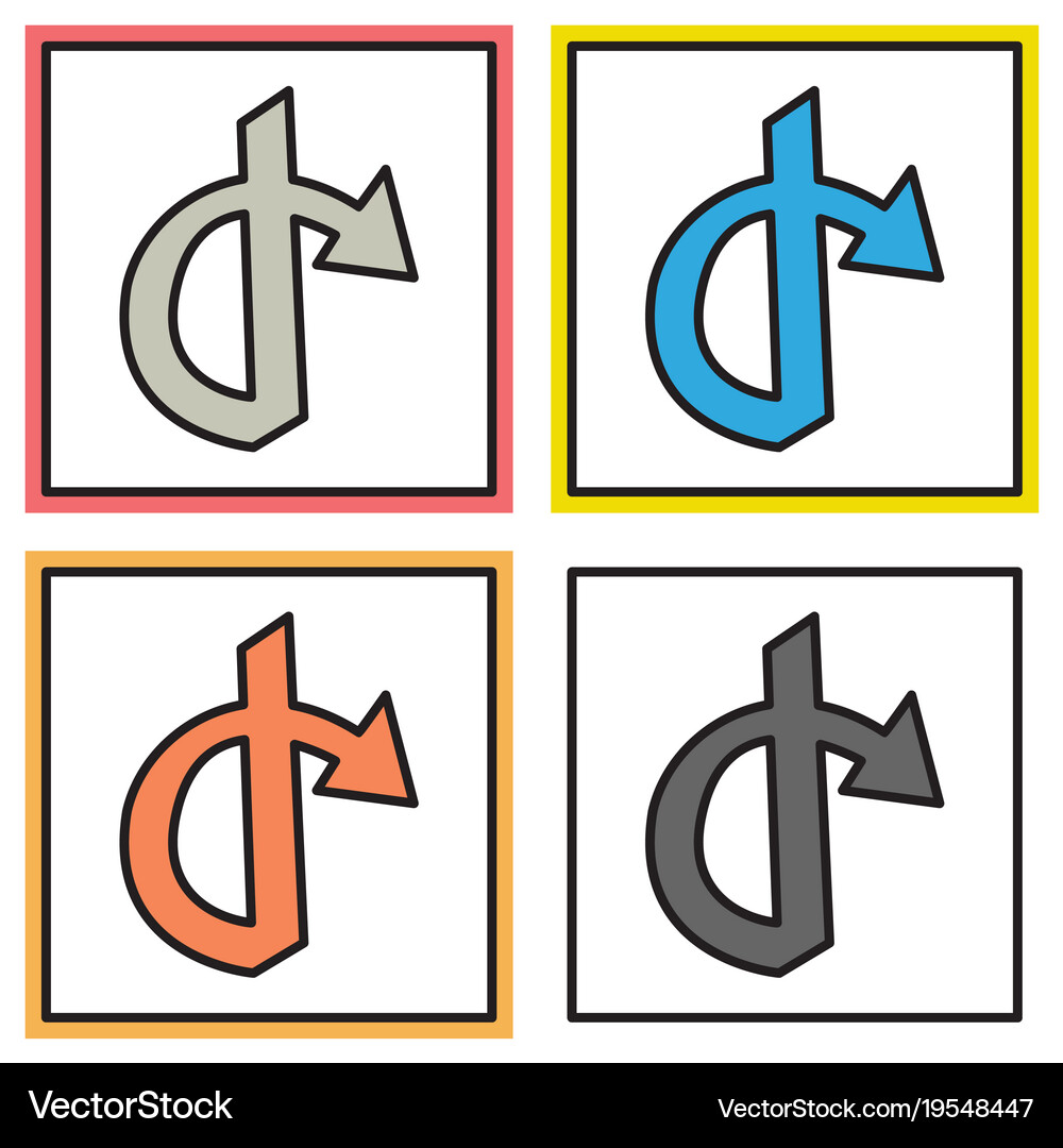 Set of share icon in flat design Royalty Free Vector Image